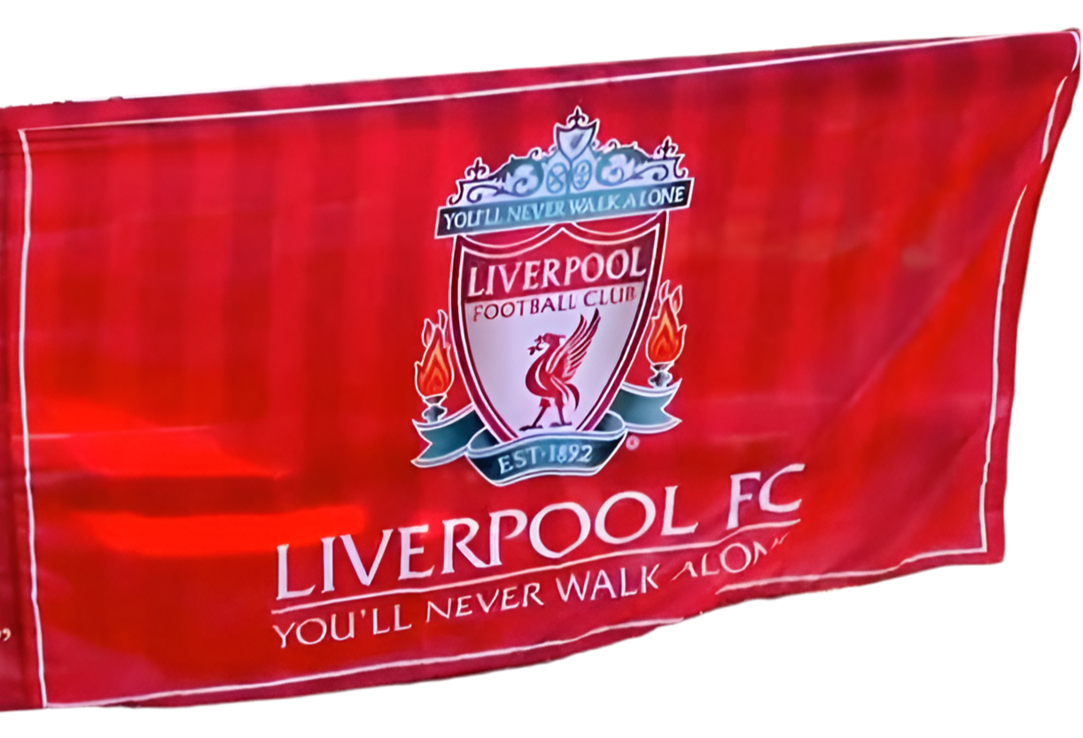Official Liverpool FC 5ft x 3ft Flag – LFC Merchandise – Mersey Merch